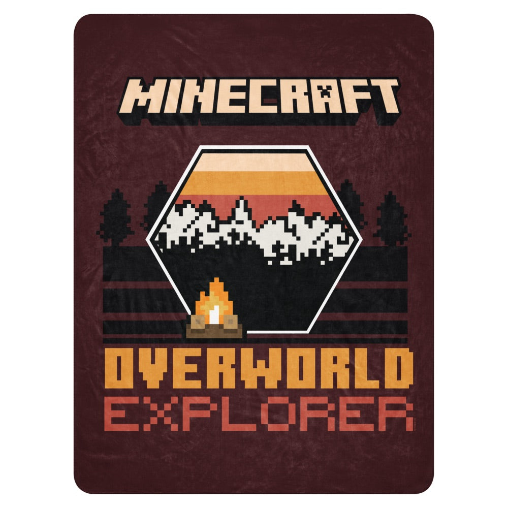 Minecraft Overworld Explorer Sherpa Blanket | Official Minecraft Shop