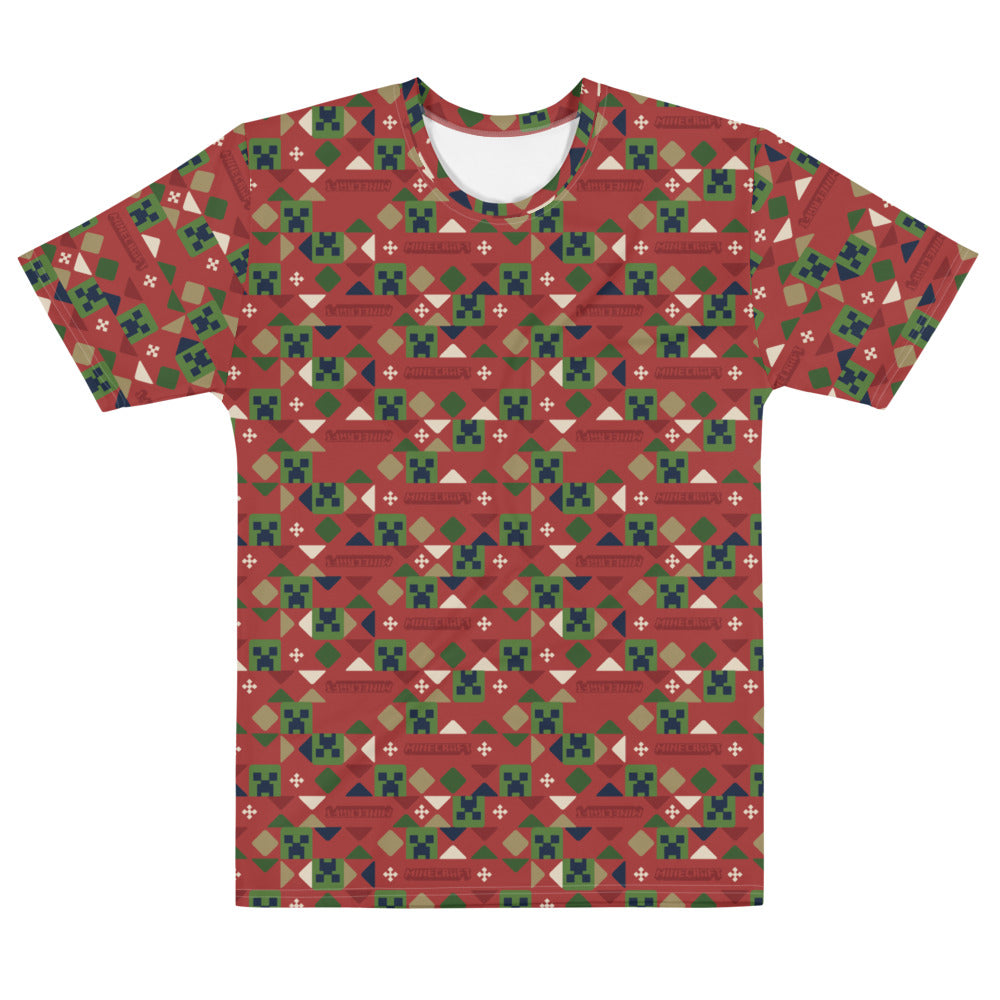 Minecraft Holiday Creeper Pattern T-Shirt | Official Minecraft Shop