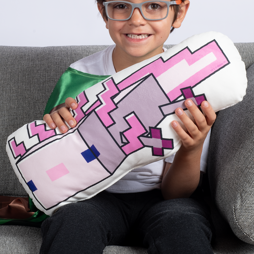 Minecraft Axolotl Custom Shaped Pillow | Official Minecraft Shop