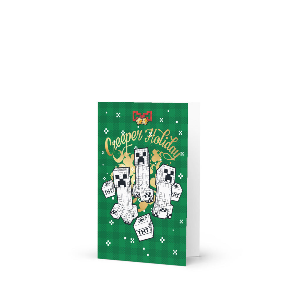 Minecraft Color Me Creeper Holiday Greeting Card | Official Minecraft Shop