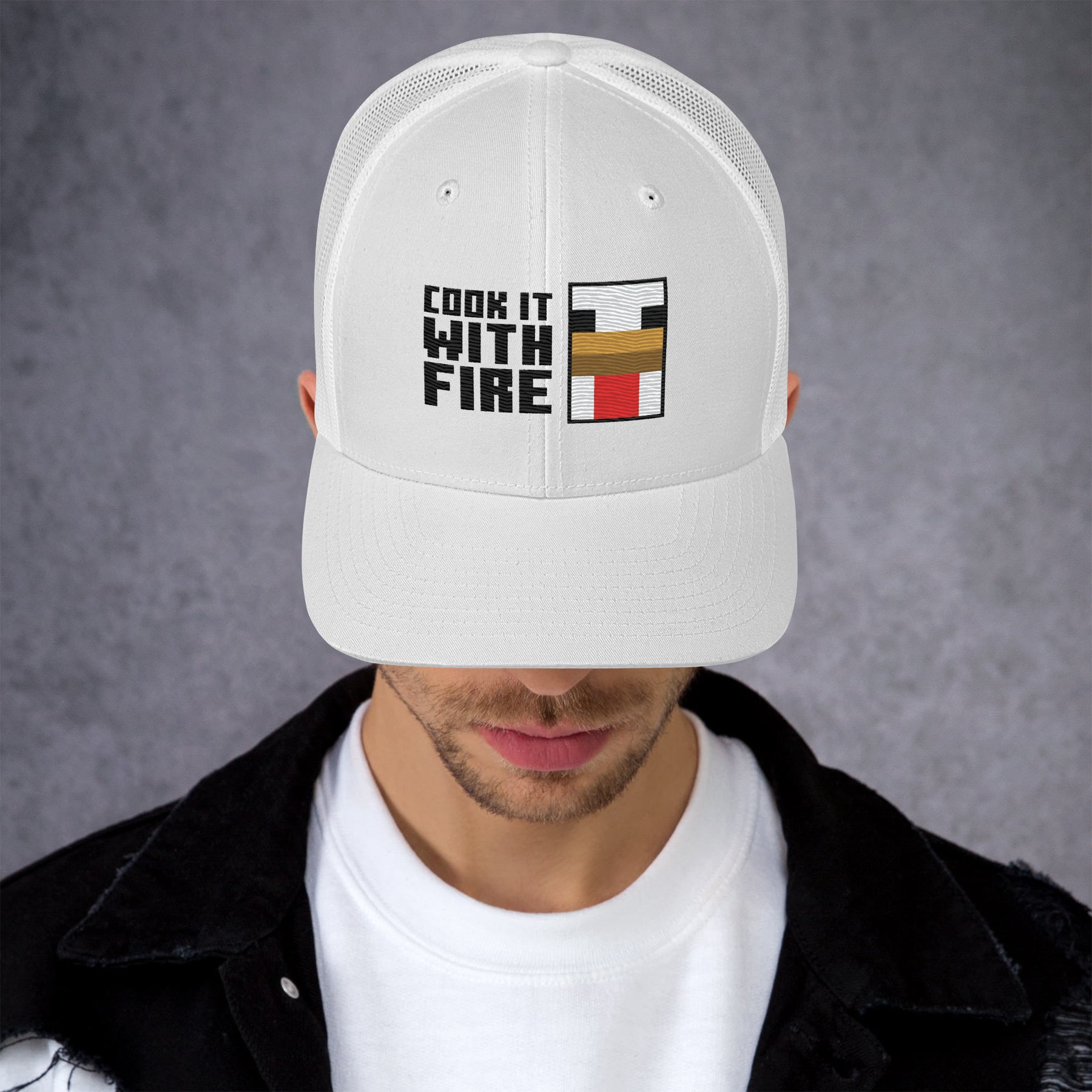 Minecraft Trucker Hat Cook It With Fire | Official Minecraft Shop