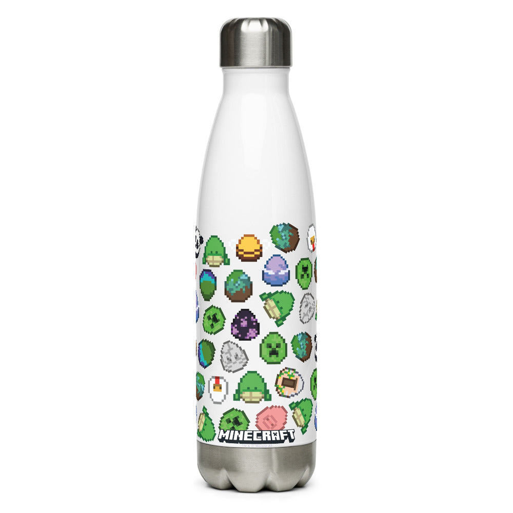 Minecraft Egg Pattern Stainless Steel Water Bottle | Official Minecraft ...