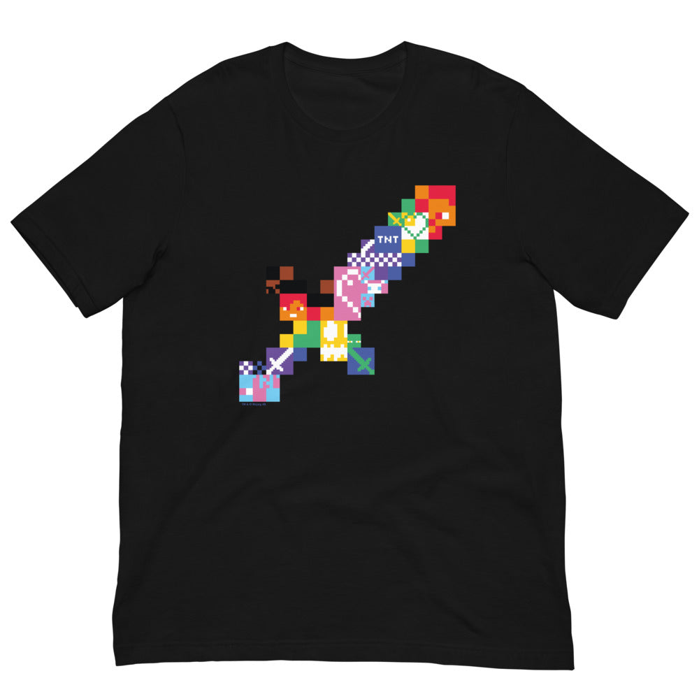Minecraft Sword Pride Adult T-Shirt | Official Minecraft Shop