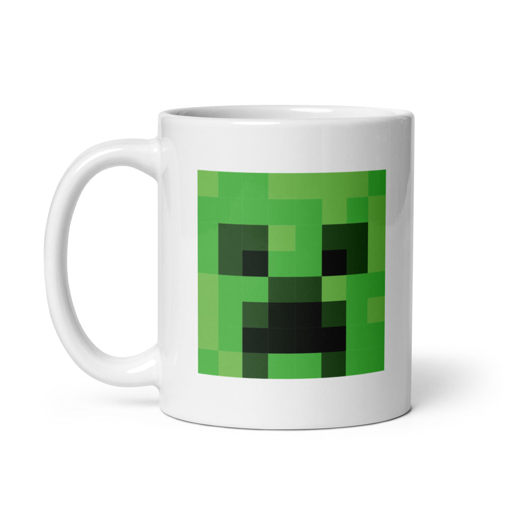 Minecraft Creeper Face White Mug | Official Minecraft Shop
