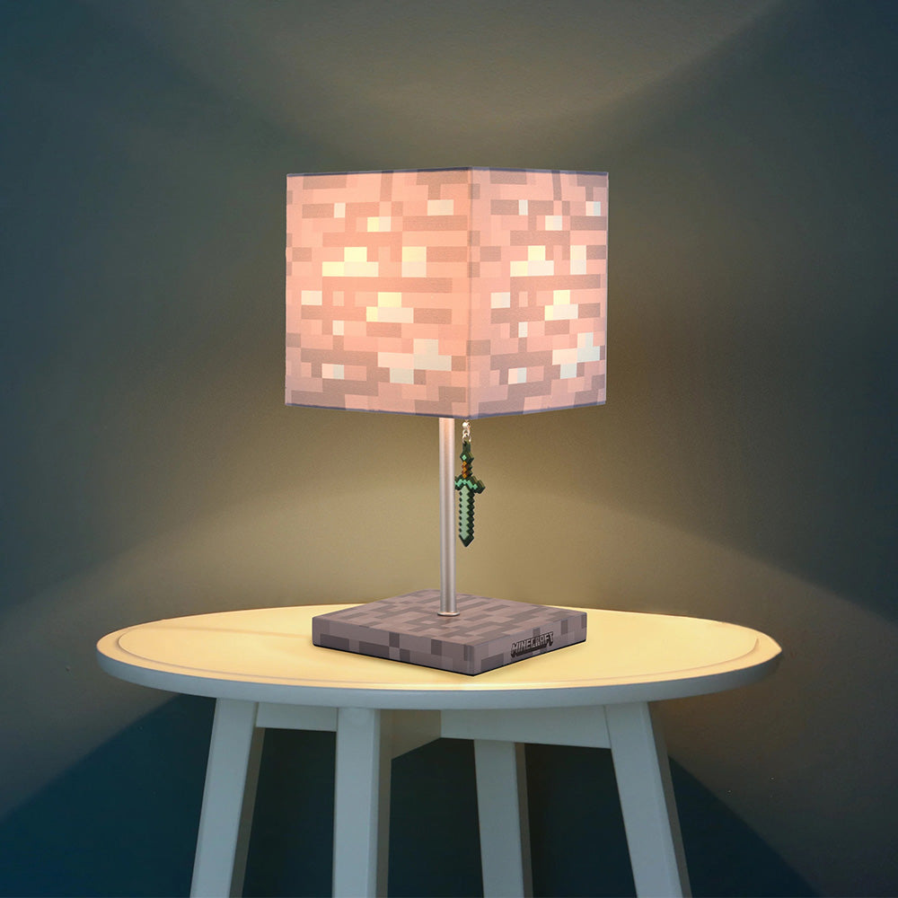 Minecraft Diamond Ore Table Lamp - 14 Inch | Official Minecraft Shop