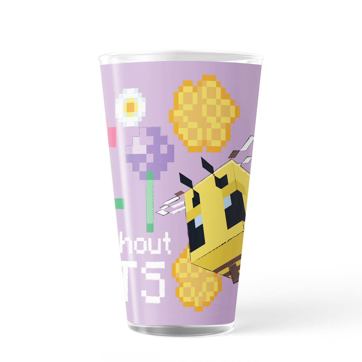 Minecraft Craft Without Limits 17 oz Pint Glass | Official Minecraft Shop