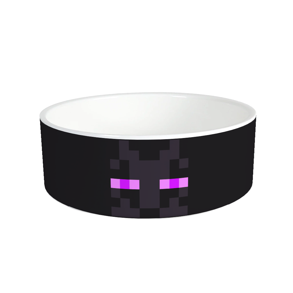 Minecraft Enderman Big Face Personalized Pet Bowl | Official Minecraft Shop