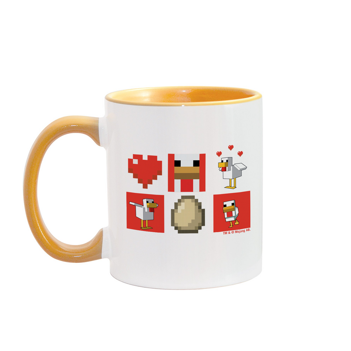 Minecraft Red Chicken Family Two-Tone Mug | Official Minecraft Shop