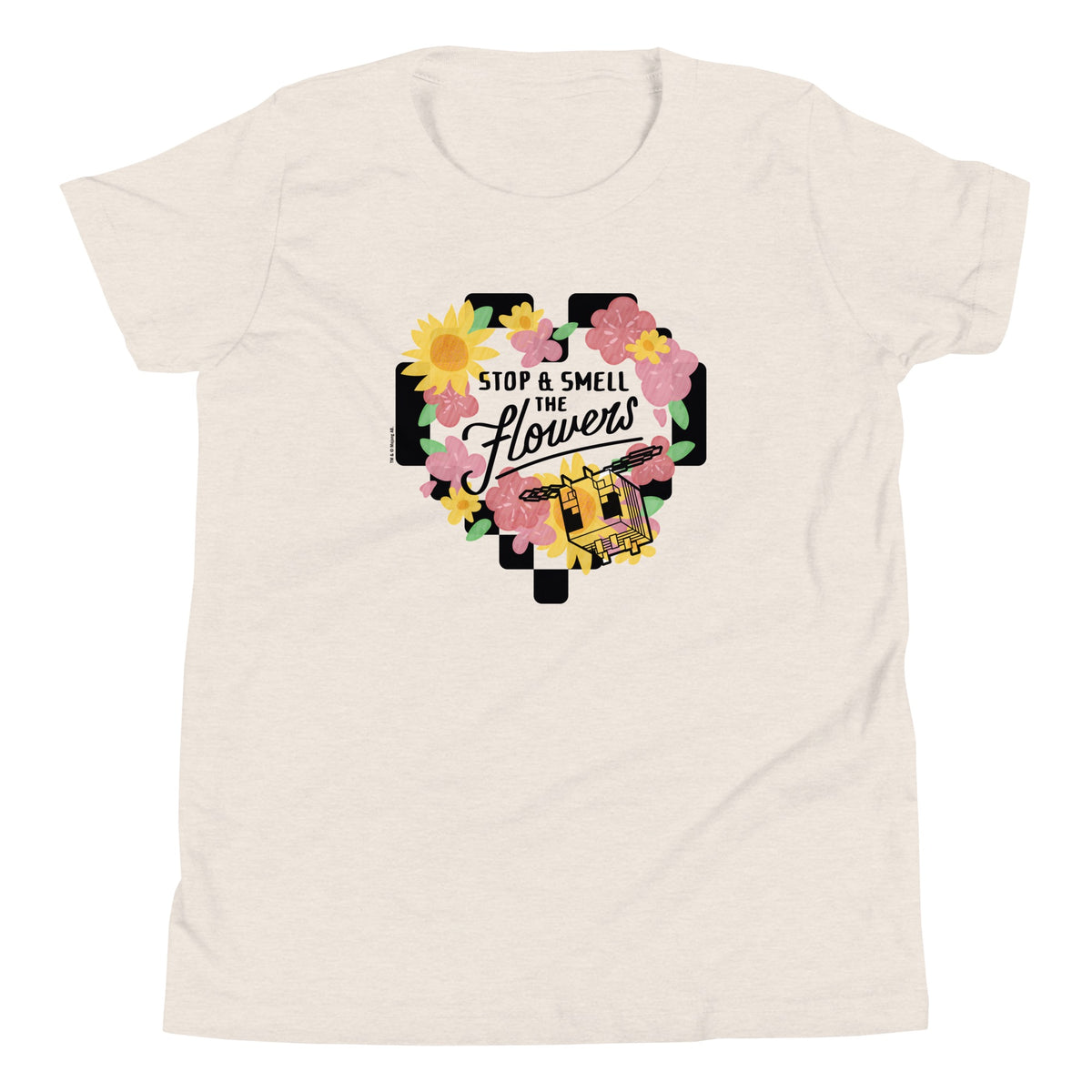 Minecraft Stop & Smell The Flowers Kids Premium T-Shirt | Official ...
