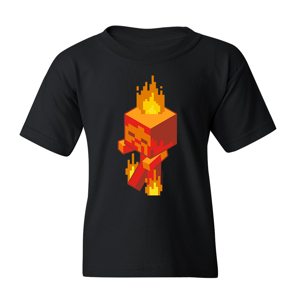 Minecraft Fire Zombie Kids Short Sleeve T-Shirt | Official Minecraft Shop